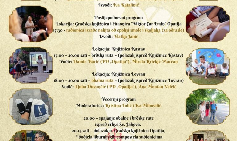 8. Liburnijski literarni Camino - 18. srpnja | Grad Opatija